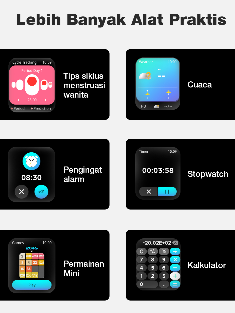 Jual Aolon Curve Jam Tangan Smartwatch Tahan Air IP68 Layar IPS ...