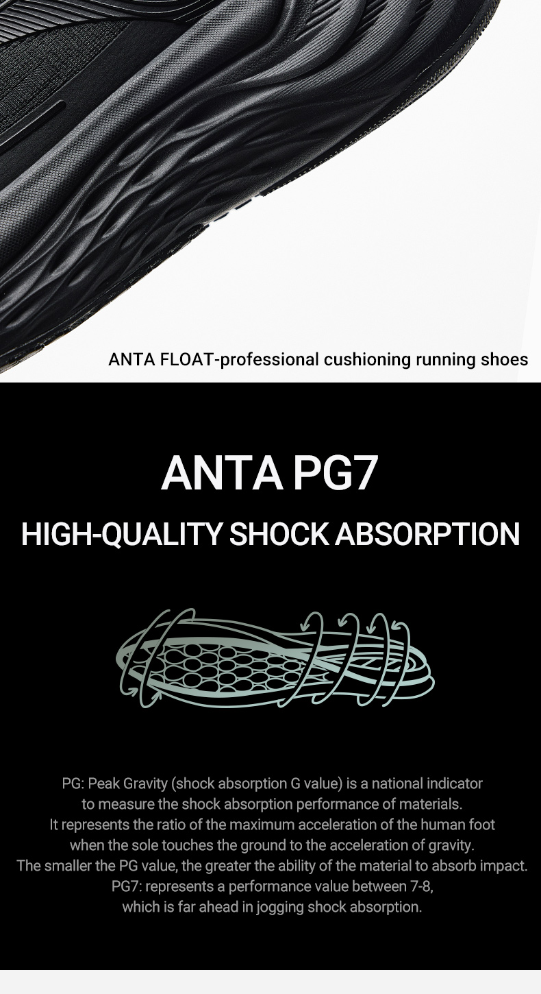 Jual ANTA PG 7 FLOAT Sepatu Lari Pria Sports Sneakers Men Running Shoes ...