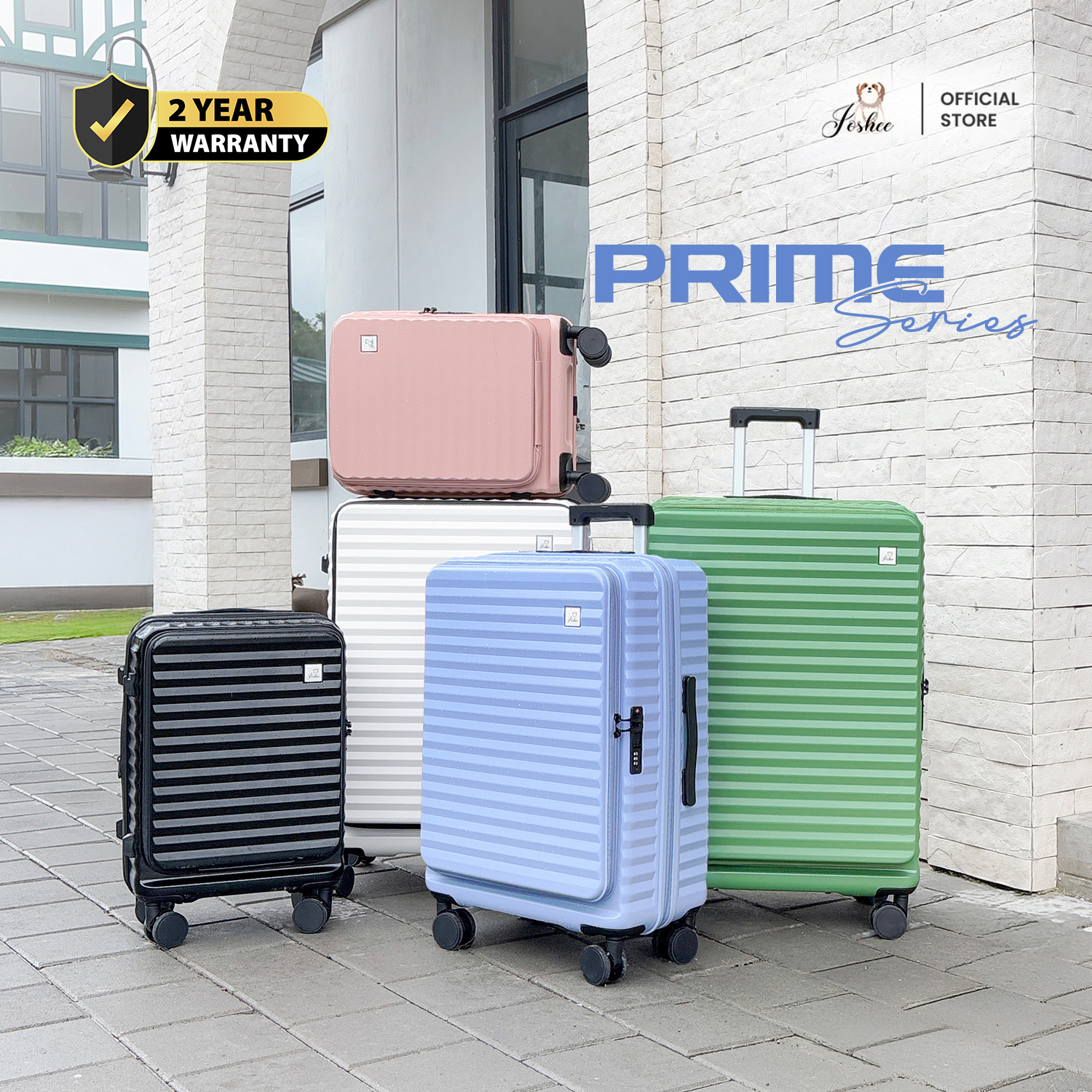 Jual Joshee Koper Prime Series Size 20 24 28 Inch Kabin & Bagasi Front ...