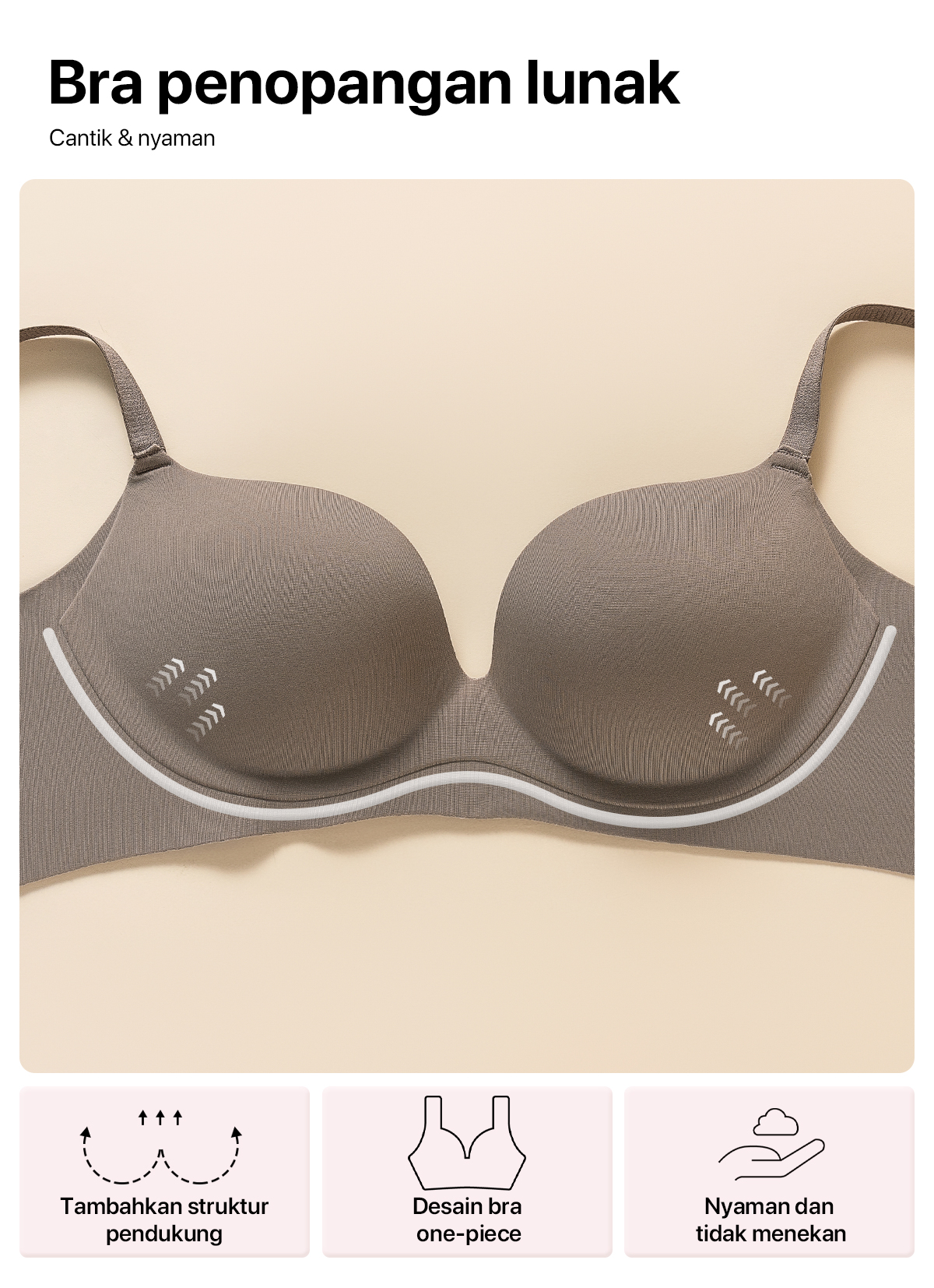 Jual GRENEY-Gbras-Bra One Piece Warna Kombinasi Tanpa Kawat Warna Sport ...