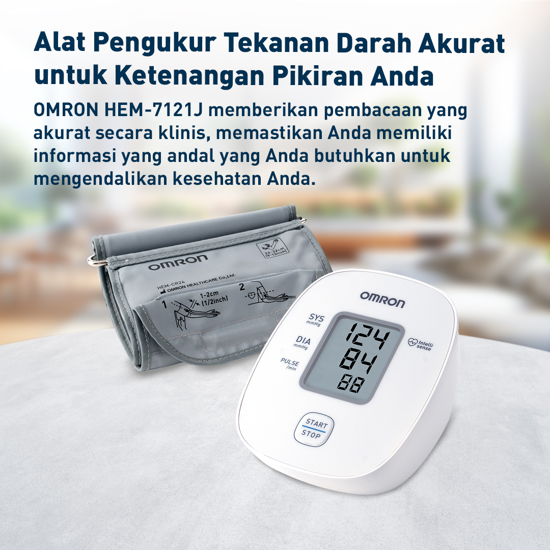 Jual OMRON Blood Pressure Monitor HEM 7121J Tensimeter Digital | Shopee ...