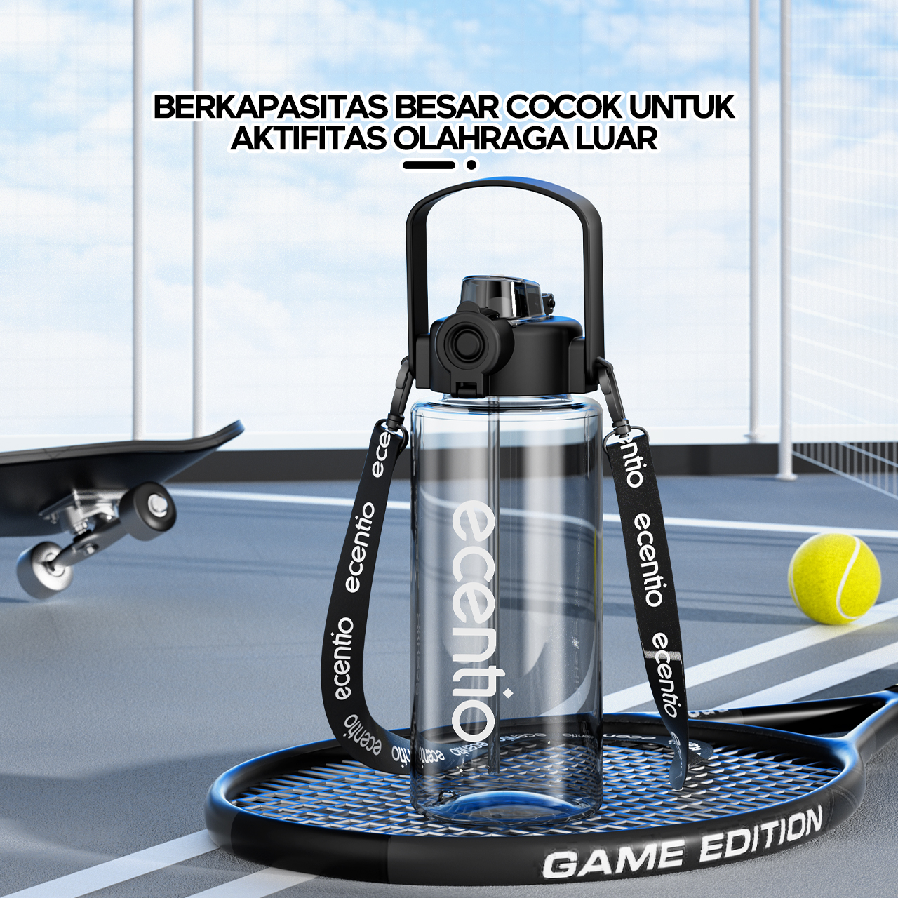 Jual ecentio botol plastik 1100ml botol minum besar botol minum ...