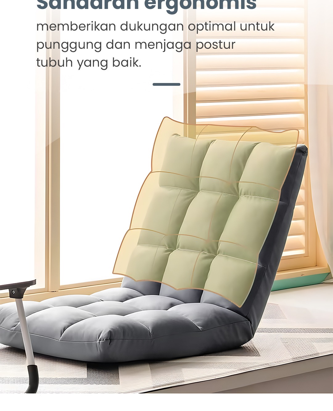 Jual Goto Almero Kursi Lipat Lesehan Sofa Lantai Minimalis Floor Chair | Shopee Indonesia