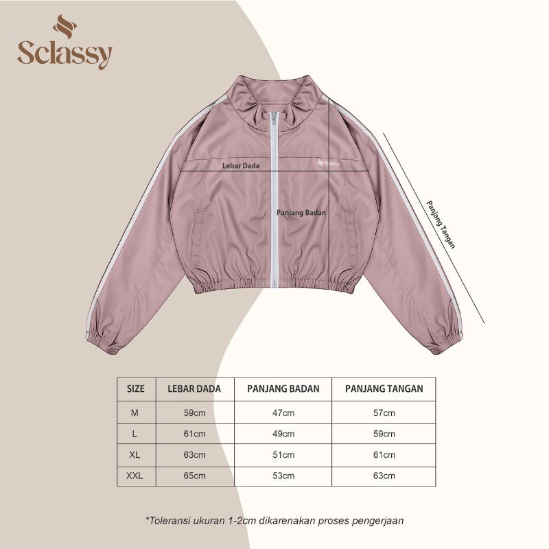 Jual SCLASSY - Baju Lari Wanita Parasut Crop | Shopee Indonesia