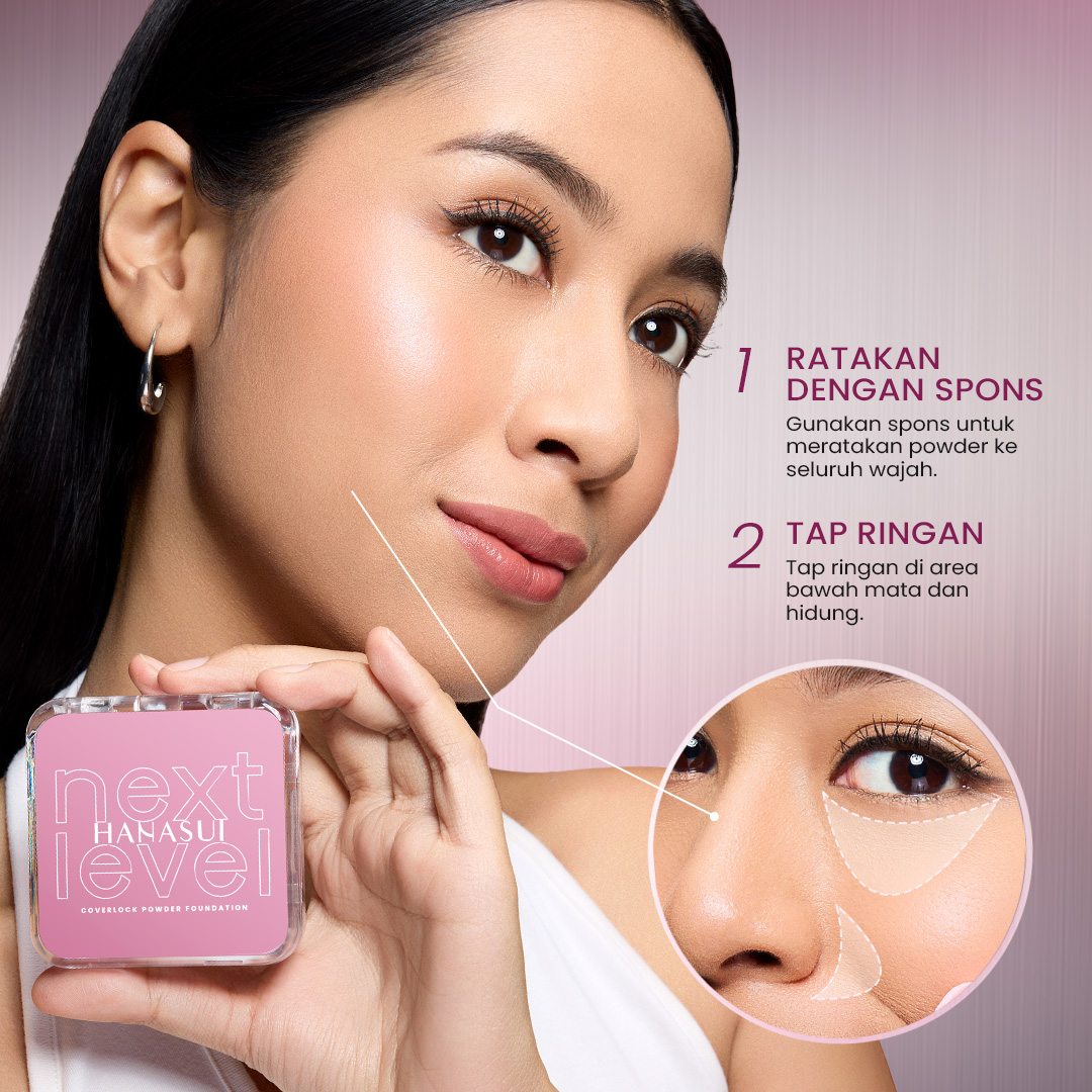 Jual Hanasui Next Level Coverlock Powder Foundation - Porefect Blur ...