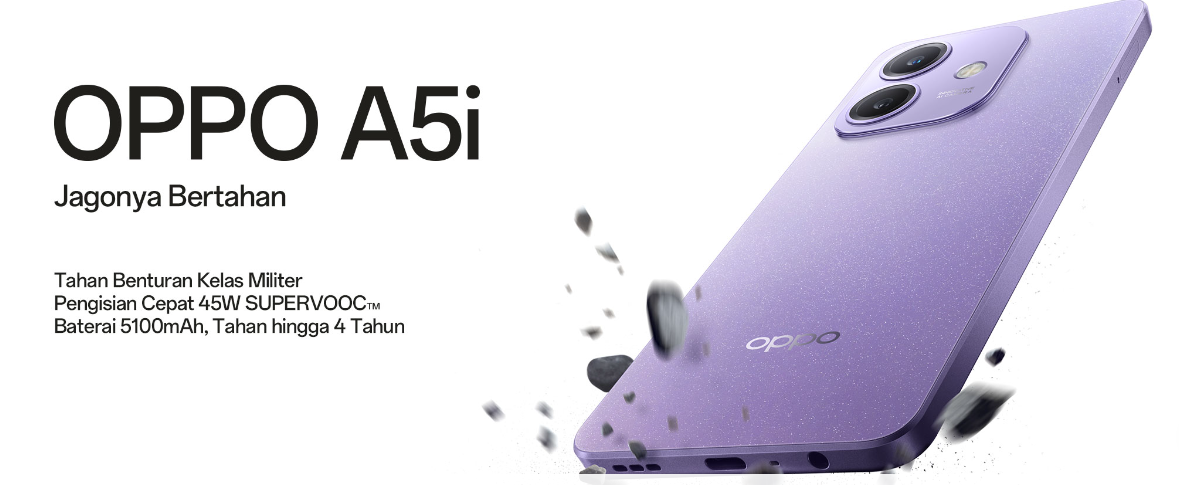 Jual OPPO A5i 64GB / 128GB Garansi Resmi - HP Android RAM Besar Kamera ...