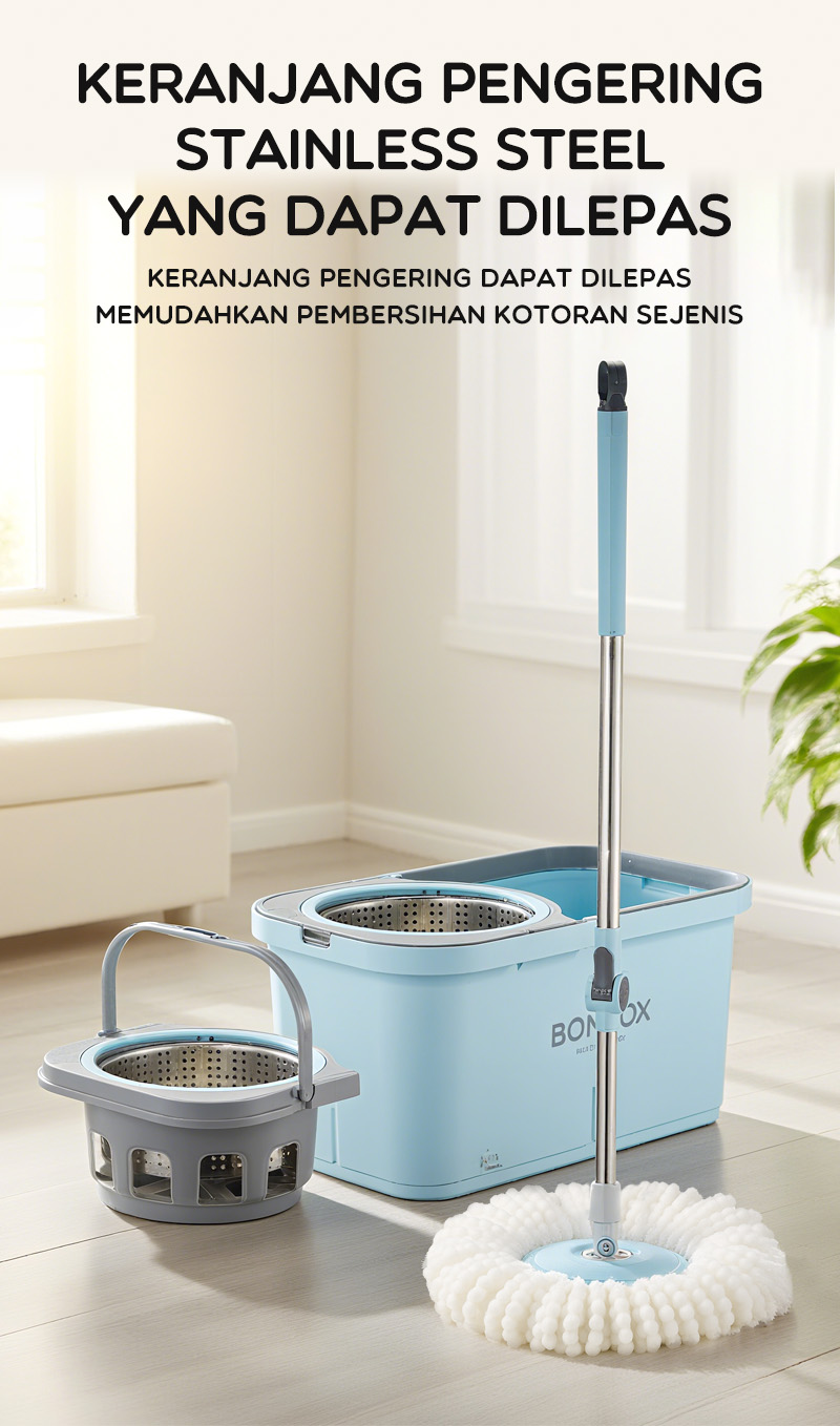 Jual [NEW READY] BONBOX Alat Pel Lantai Pengering Dapat Dilepas 4 Roda ...