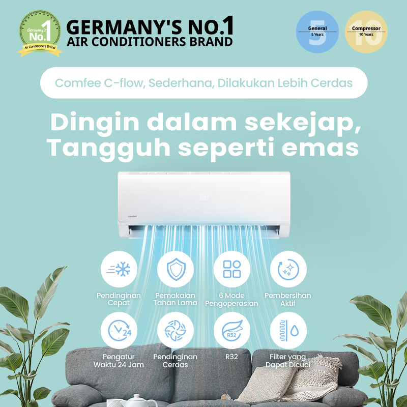 Jual Comfee AC C-Flow Standard 1 PK (Unit Indoor & Outdoor) - CFS-09FST ...