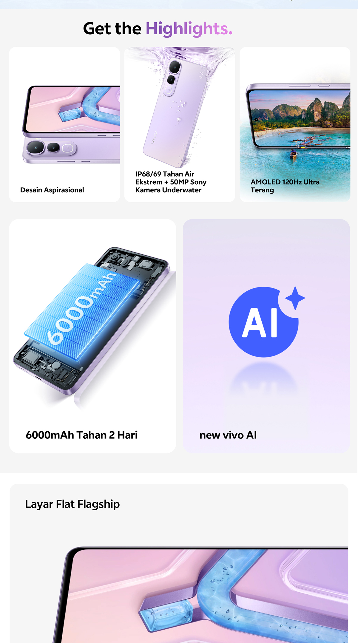 Jual Vivo Y400 (8/128GB)(8/256GB) -AMOLED 120Hz Ultra Terang, IP68/69 ...