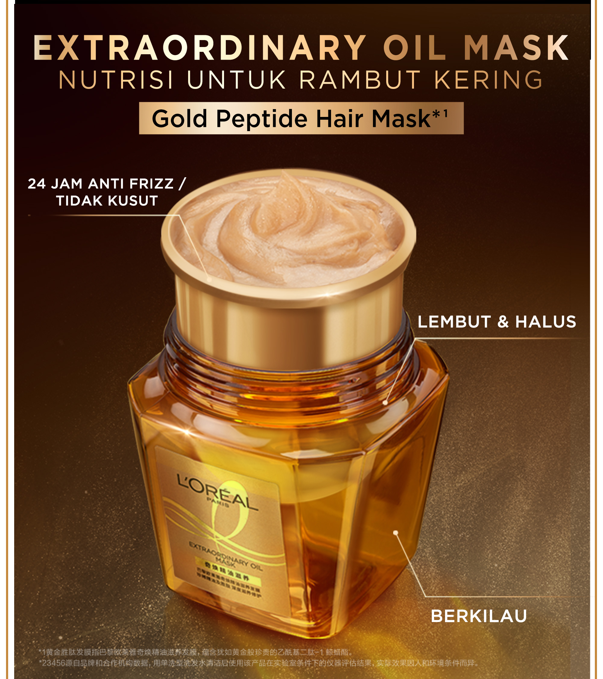 Jual [BARU] L'Oreal Paris Elseve Extraordinary Oil Mask 250mL | Refill ...