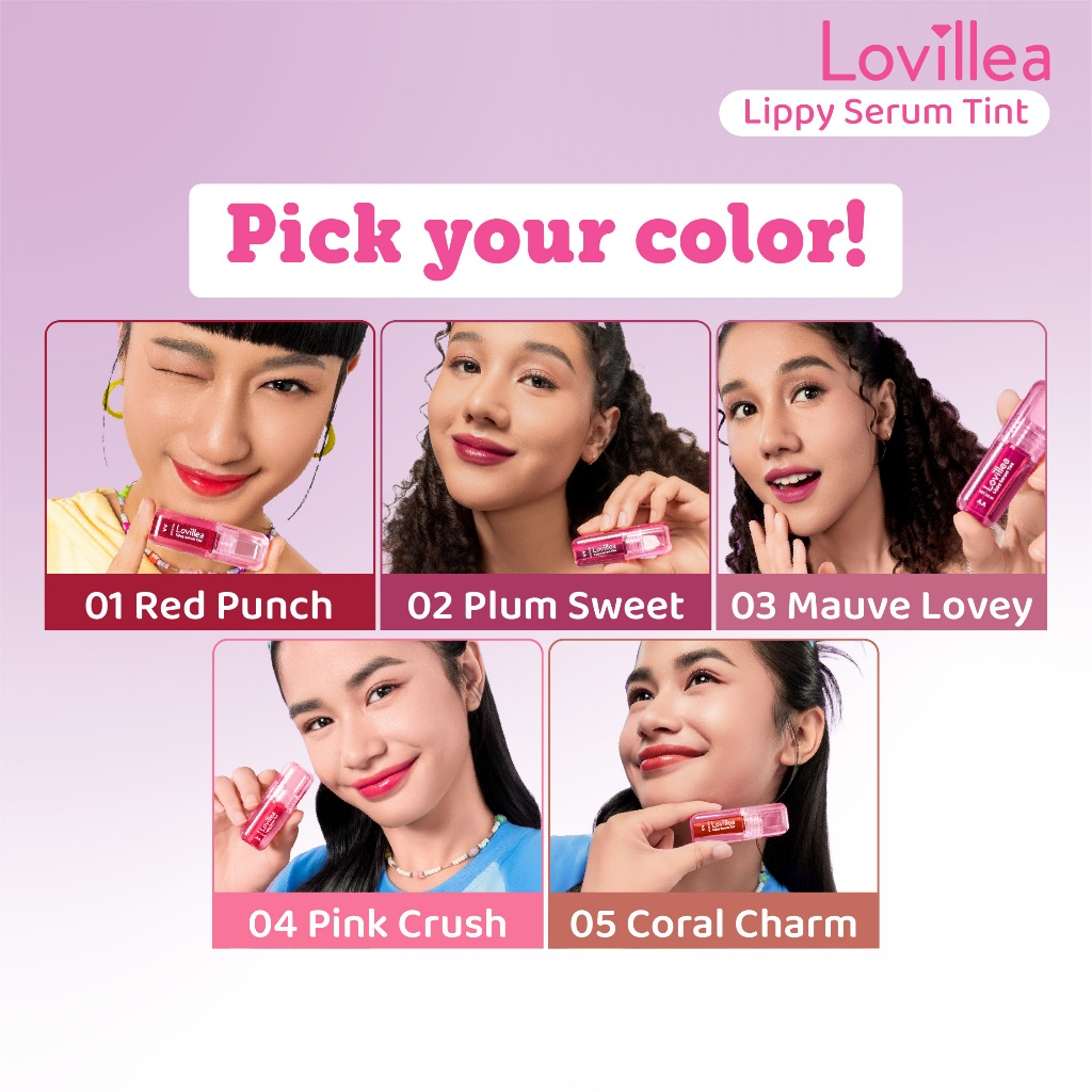 Jual Lovillea Lippy Serum Tint 3.5ml/Lip Tint | Shopee Indonesia