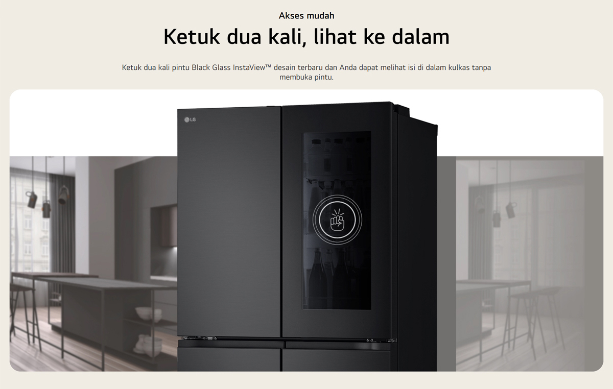 Jual [Free Instalasi] LG Kulkas Multi Door Kapasitas 595L / 458L | InstaView™ | Pendingin di ...