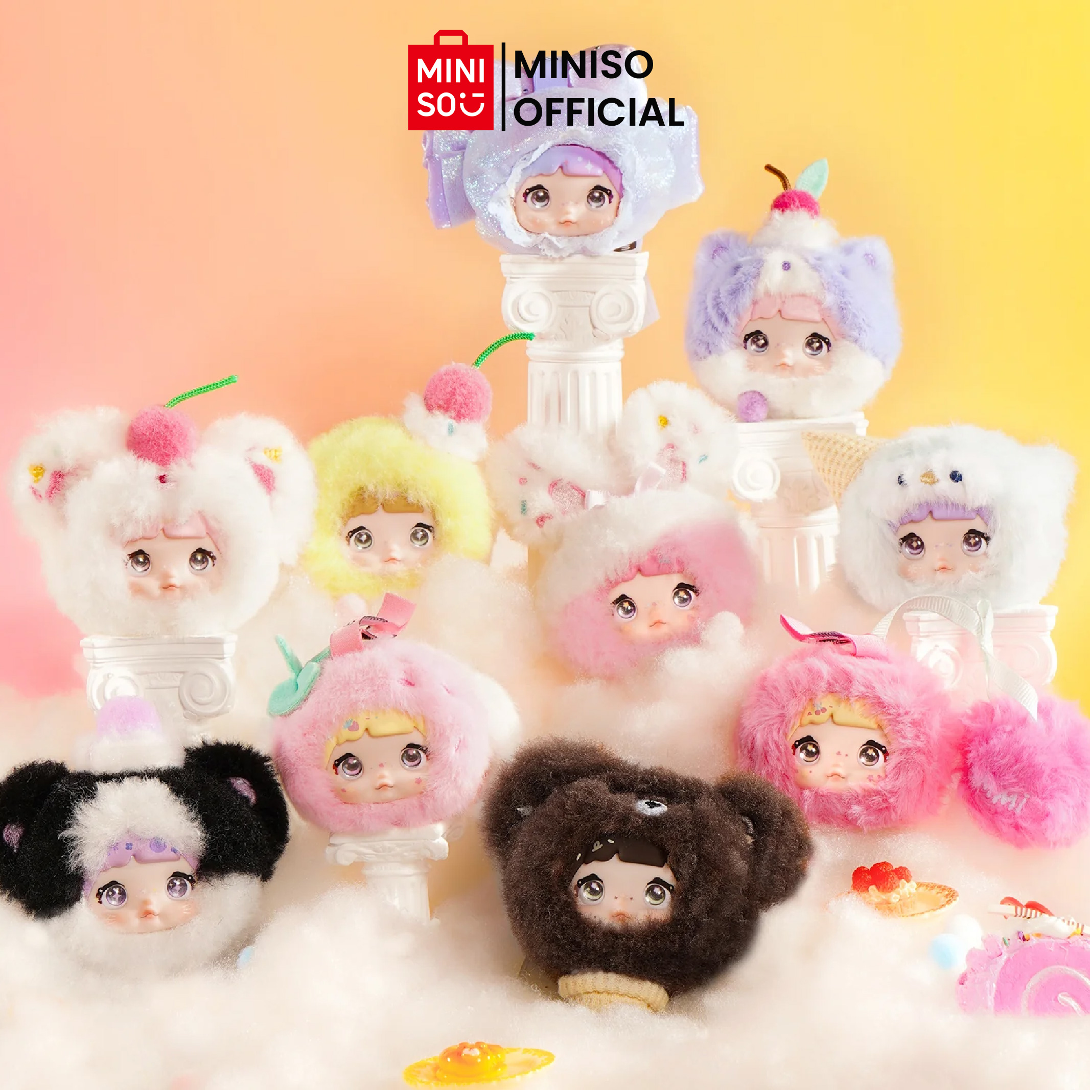 Jual MINISO Nommi Full Collection Blind Box Plush Toy Surprise Box ...