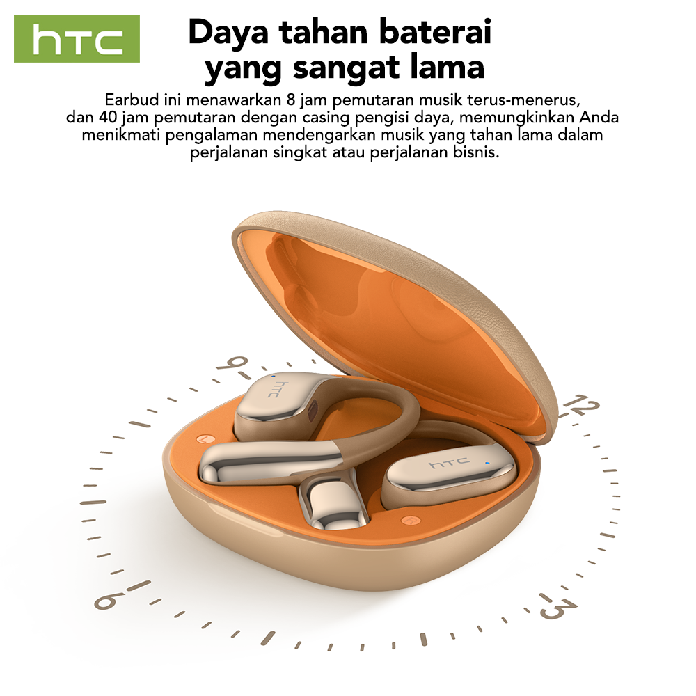 Jual HTC NE39 Xla0Ml Open-Ear True TWS AI Smart Terjemahkan Wireless ...