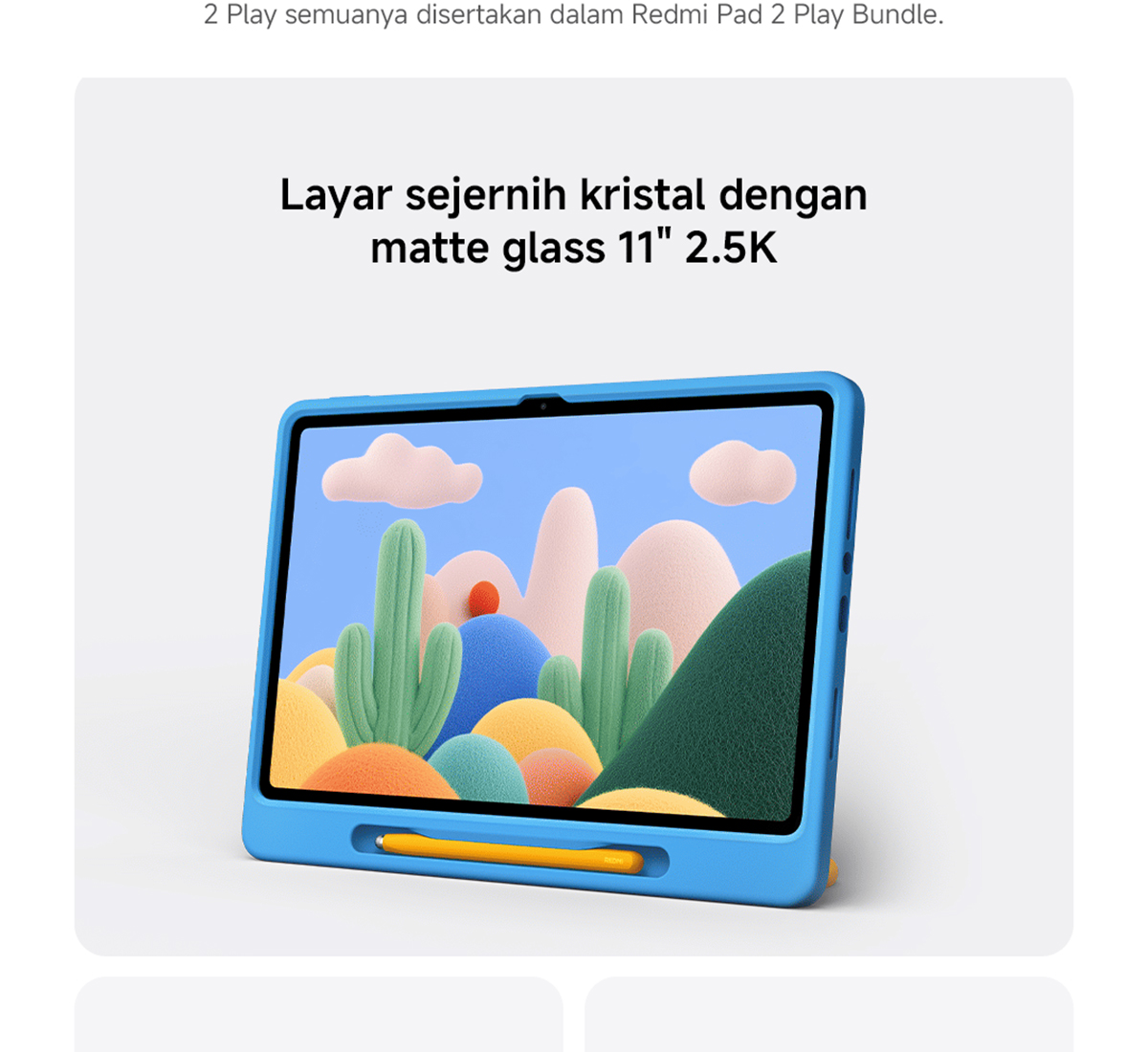 Jual Xiaomi Redmi Pad 2 Play Bundle (4GB/128GB) | 11" 2.5K layar matte ...