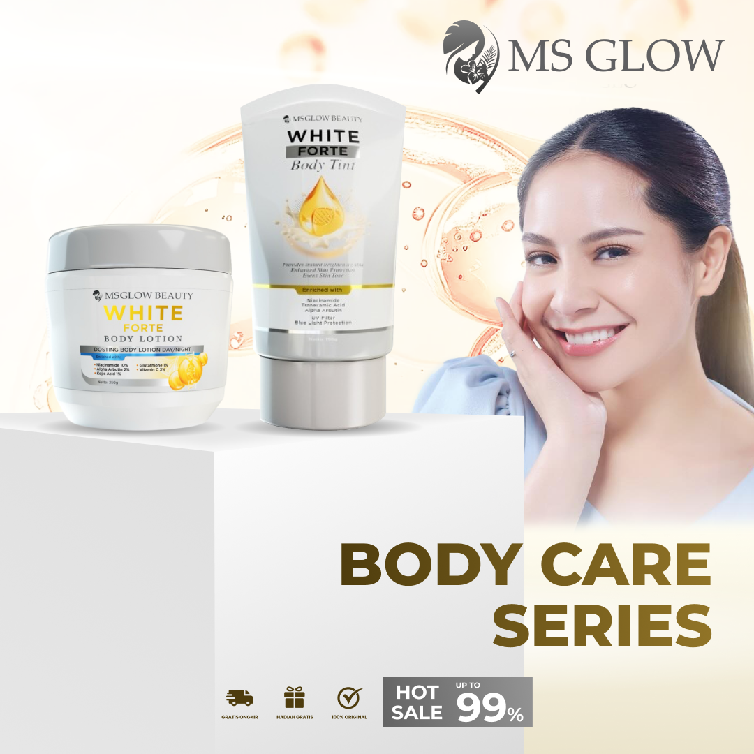 Jual Ms Glow White Forte Body Tint Dan Body Lotion Mencerahkan Badan ...