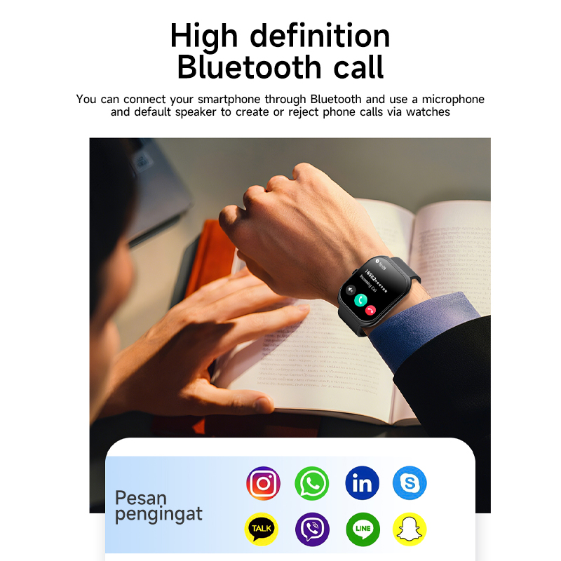 Jual LDS Curve Jam Smartwatch Original IP68 Waterproof 2.01-inch Curved ...