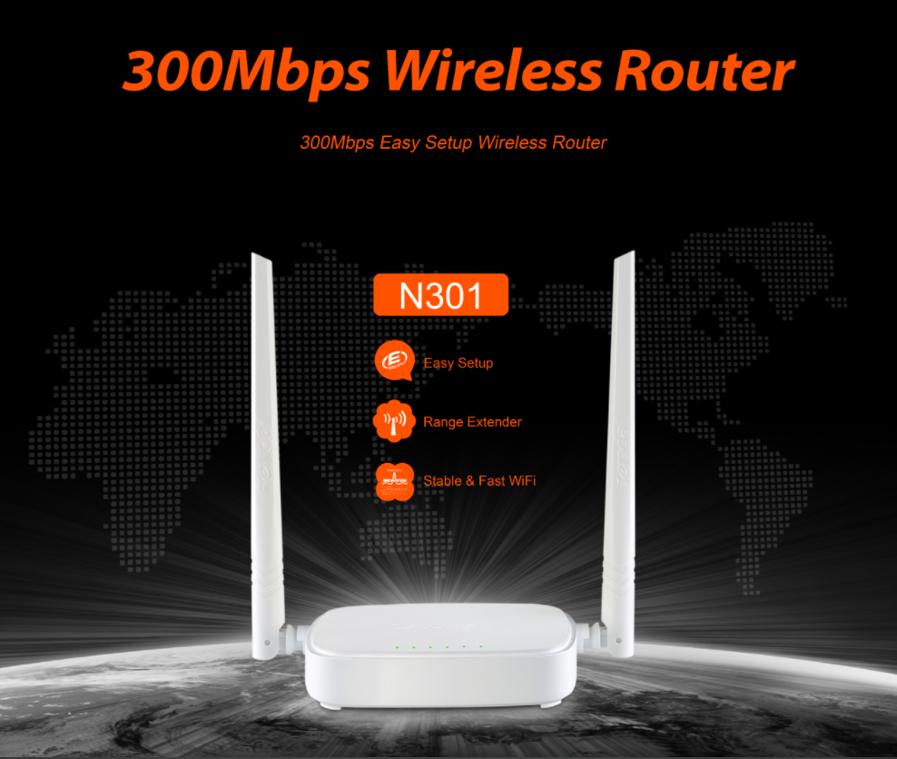 Jual Tenda N301 Router WiFi 300Mbps, Tembus Tembok Kuat, Setup 30 Detik ...