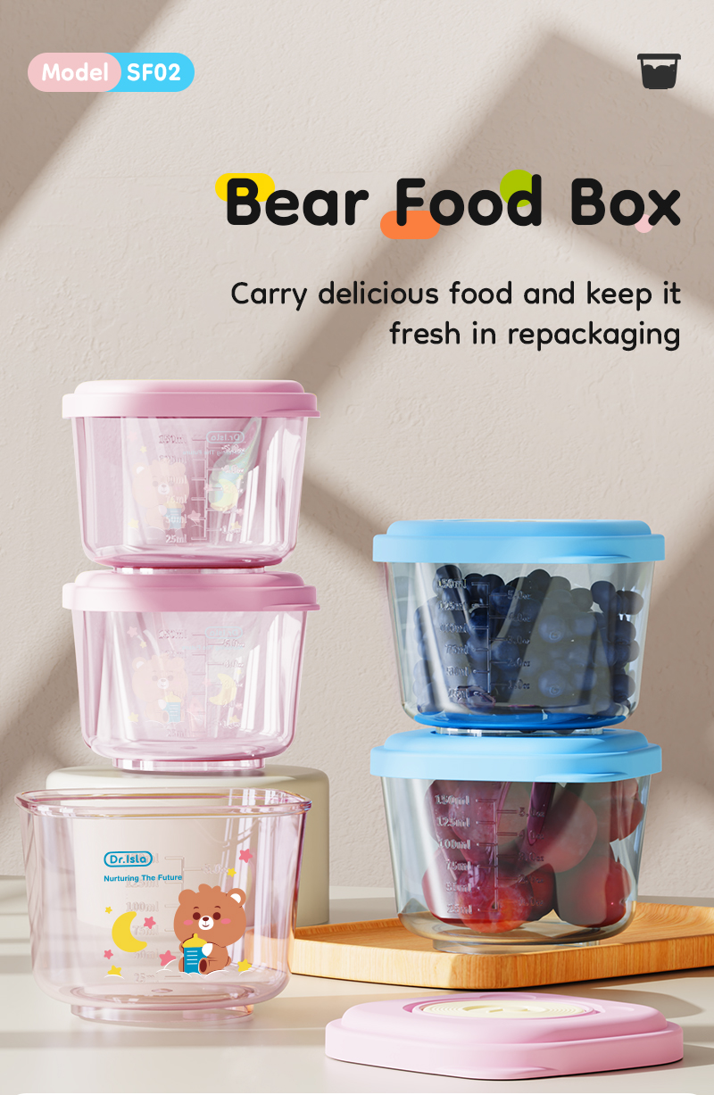 Jual Dr.isla Food Container Mpasi 4PCS Bayi 6 Bulan Peralatan Set BPA ...