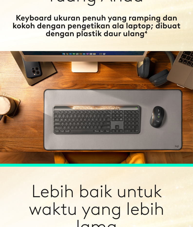 Jual Logitech Signature Slim Solar+ Keyboard Wireless Bertenaga Surya ...
