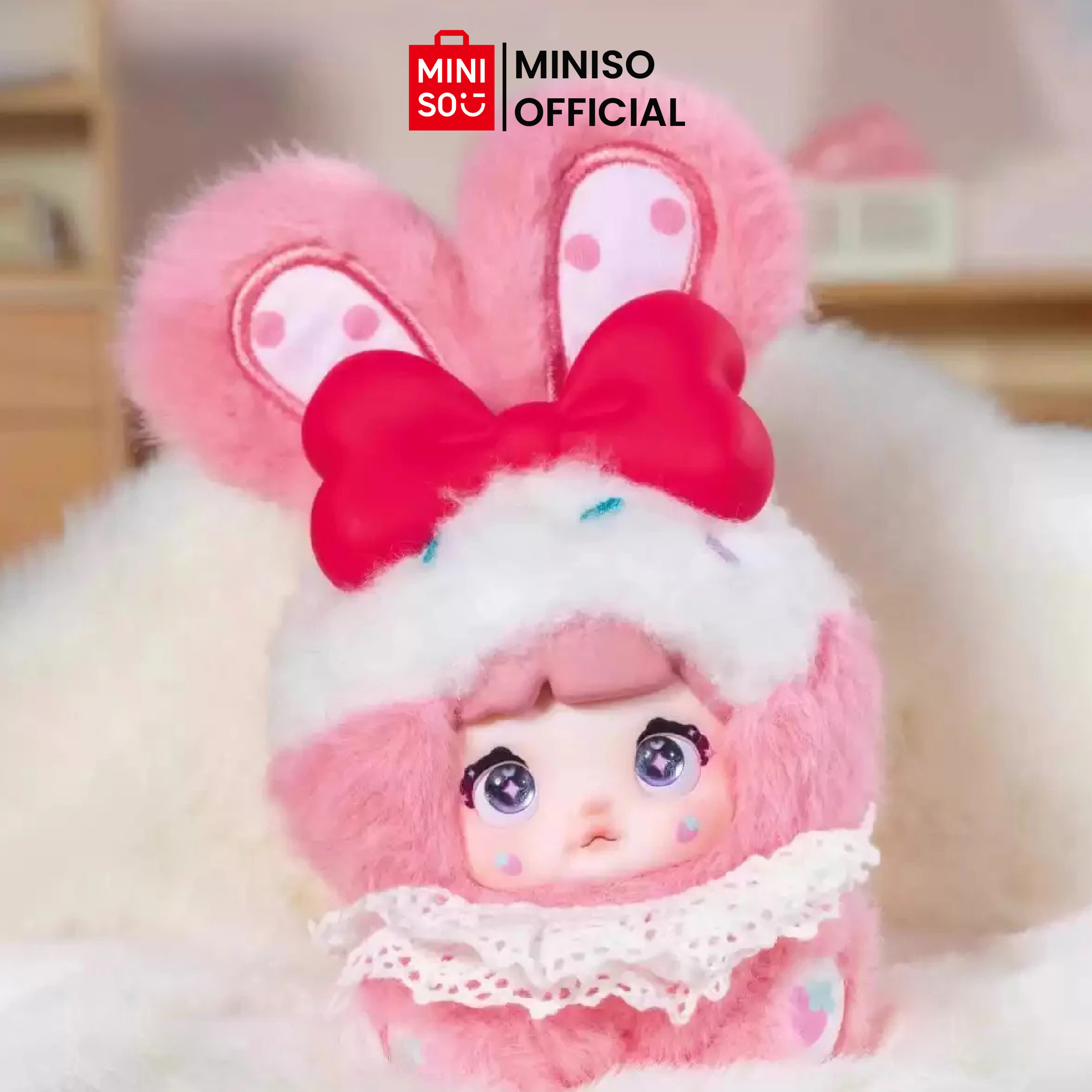 Jual MINISO NOMMI V8 Baby Sweetheart Bunny Blind Box Bag Charm Karakter ...