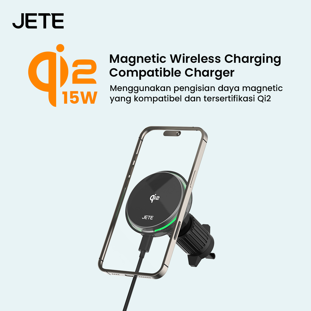 Jual Car Holder JETE iCW201 Magnetic Wireless Charger Qi2 15W Fast ...