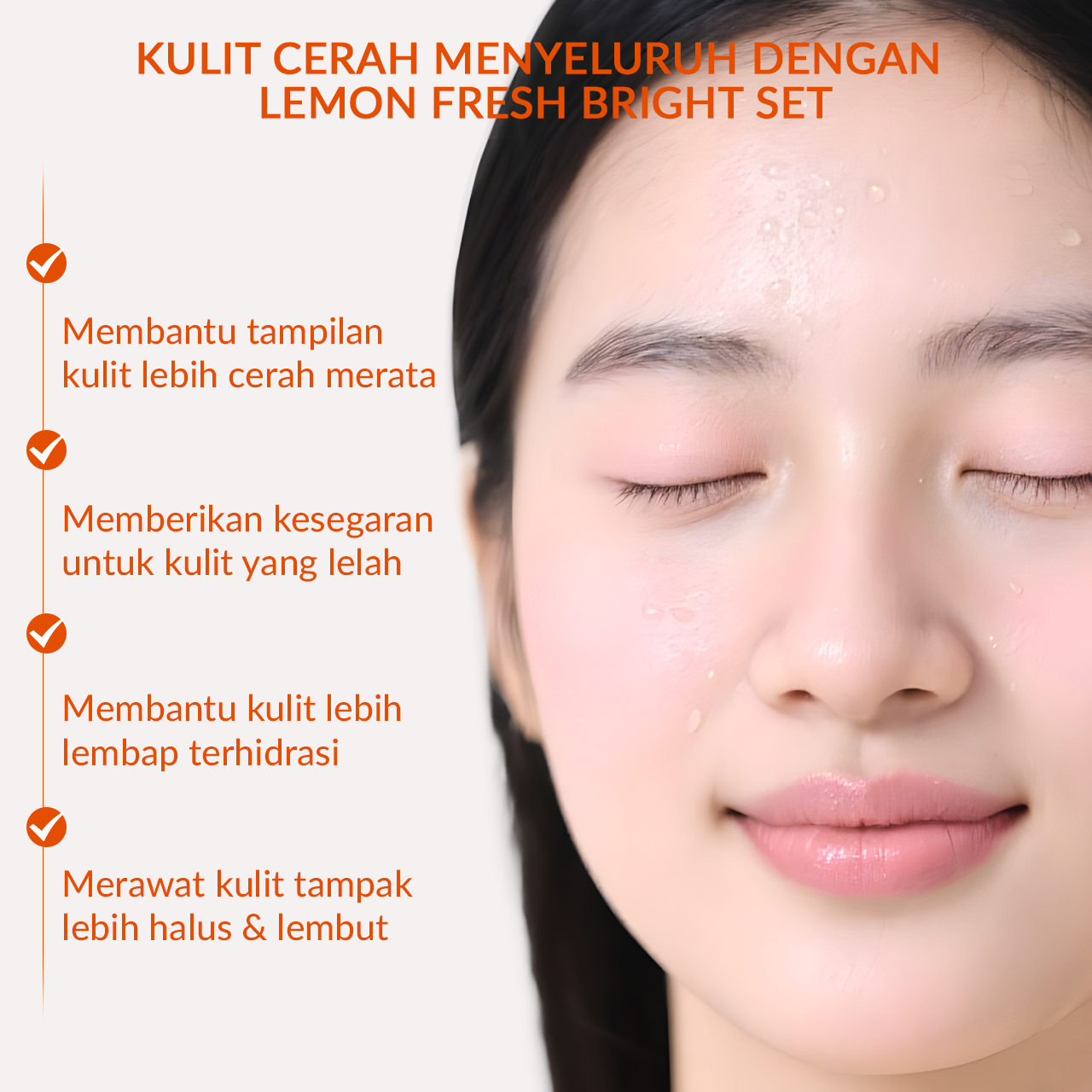 Jual [NEW LAUNCH]-BIOAQUA Skincare Paket Fresh Lemon Bright Set Skincare Paket With Facial Wash ...