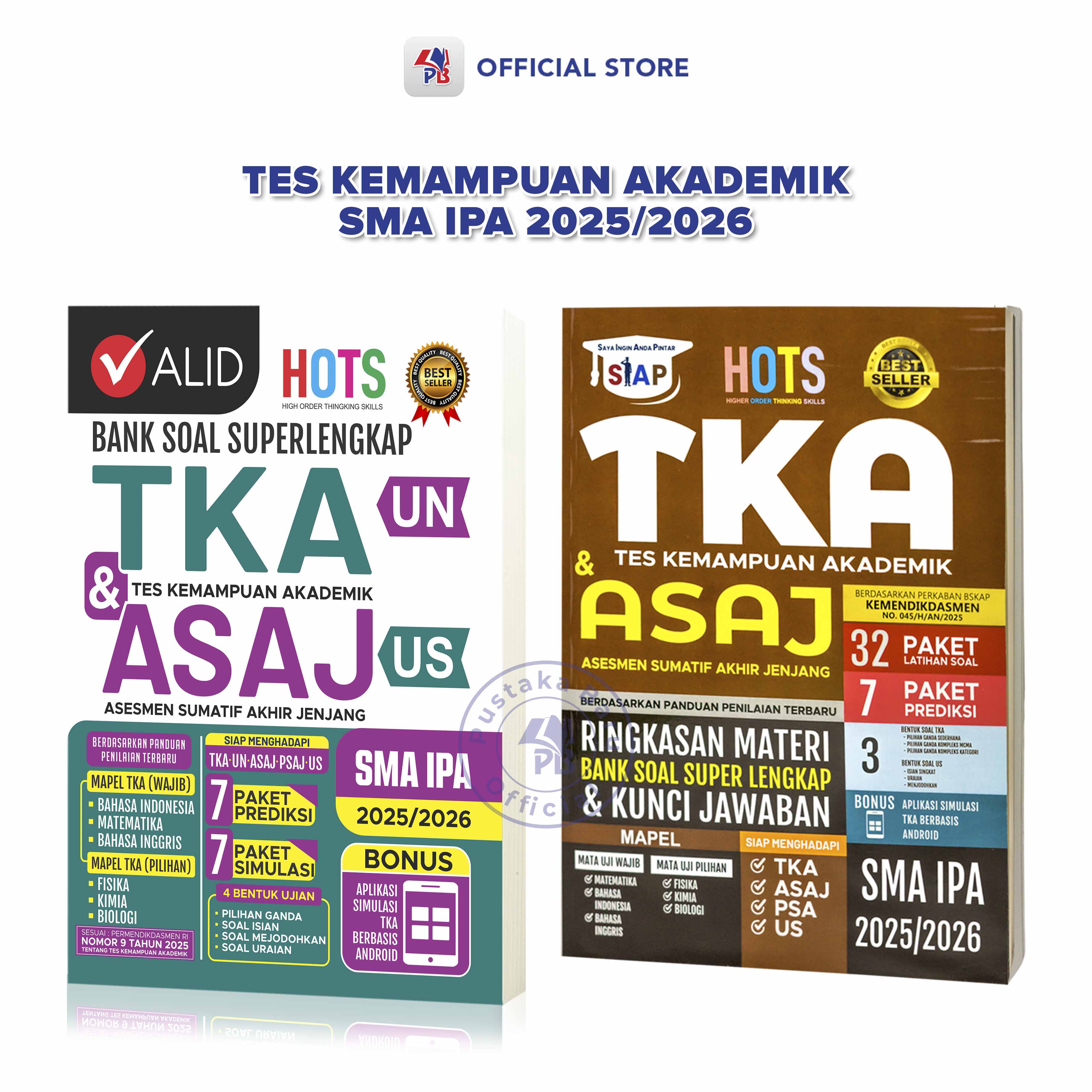 Jual Buku TKA 2025/2026 SMA IPA Ringkasan Materi / Kumpulan Soal Latihan / VALID HOTS Bank Soal ...