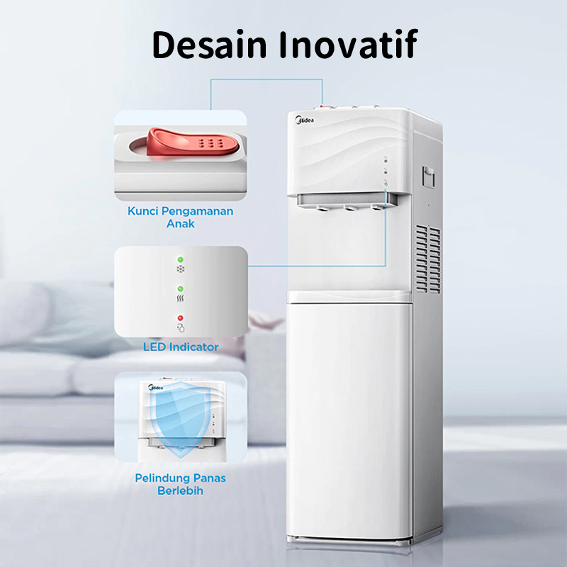 Jual Midea Dispenser Galon Bawah YD-1634W | Shopee Indonesia