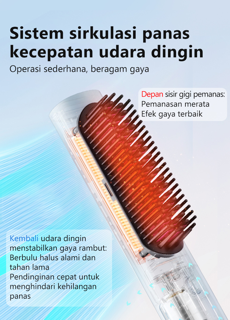 Jual CkeyiN Pelurus Rambut 3 In 1 Pengeriting Rambut Sisir Rambut Lurus ...