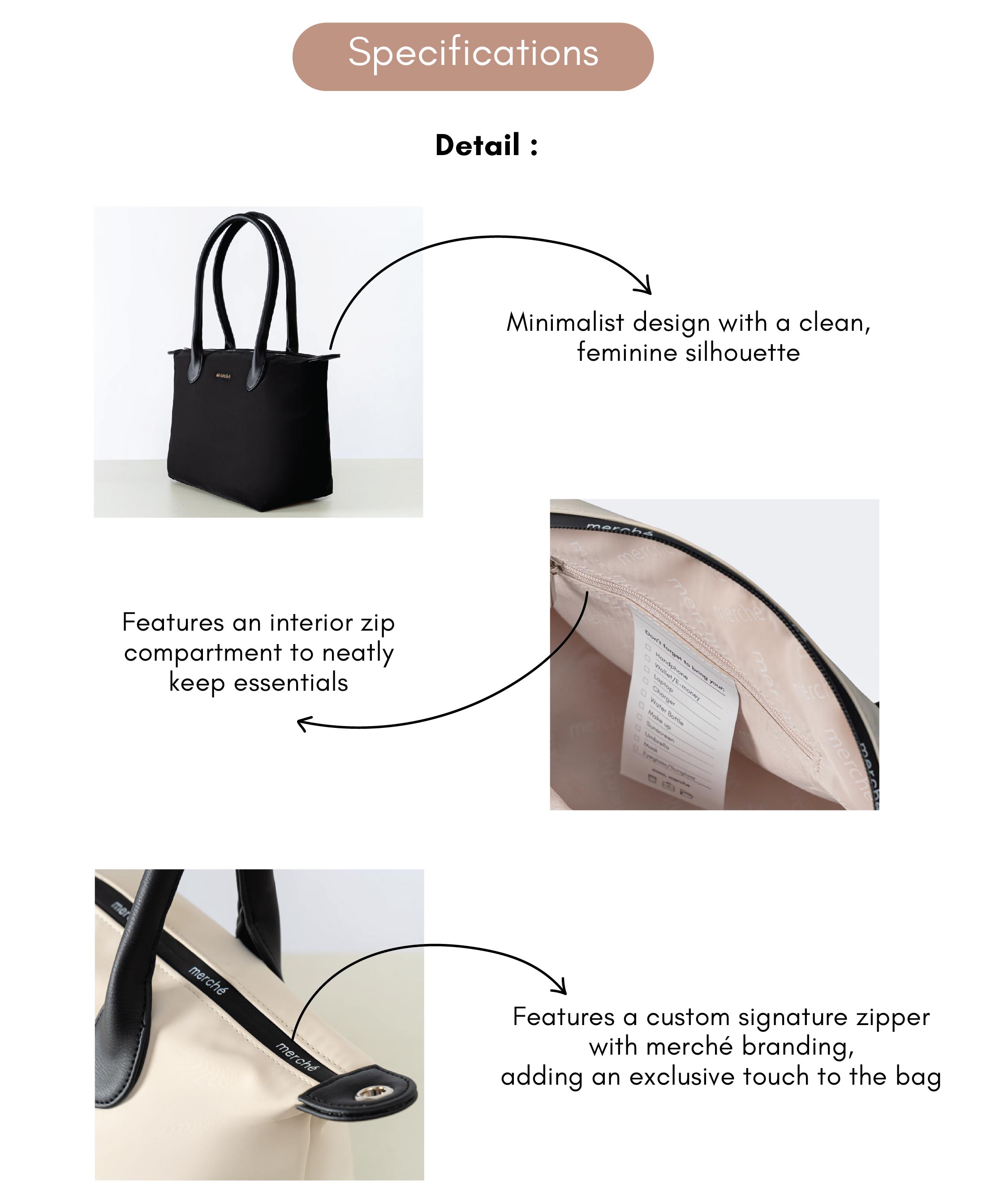 Jual Merche Tas Bahu Wanita Alice Black Label | Shopee Indonesia