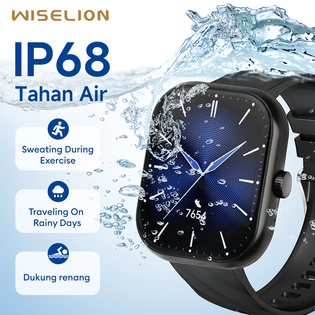 Jual WISELION W88 Smartwatch | Full Touch | Bluetooth | Sport&Health ...