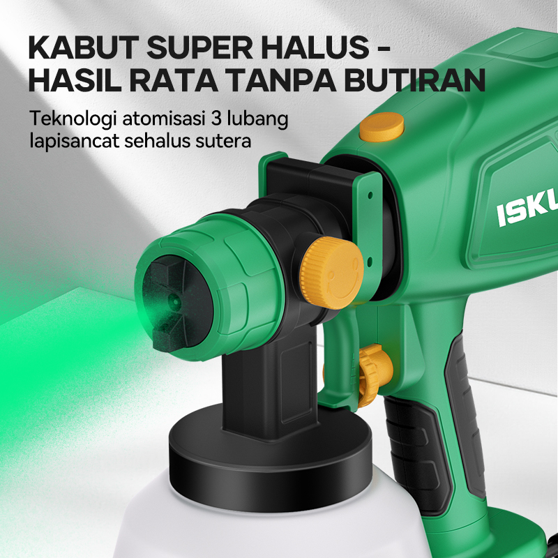 Jual ISKU Spray Gun Cat Listrik 400W kaleng semprot cat Nozzle Tembaga ...