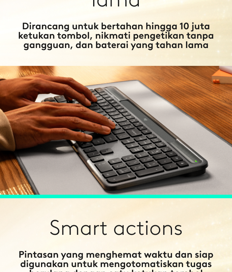 Jual Logitech Signature Slim Solar+ Keyboard Wireless Bertenaga Surya ...