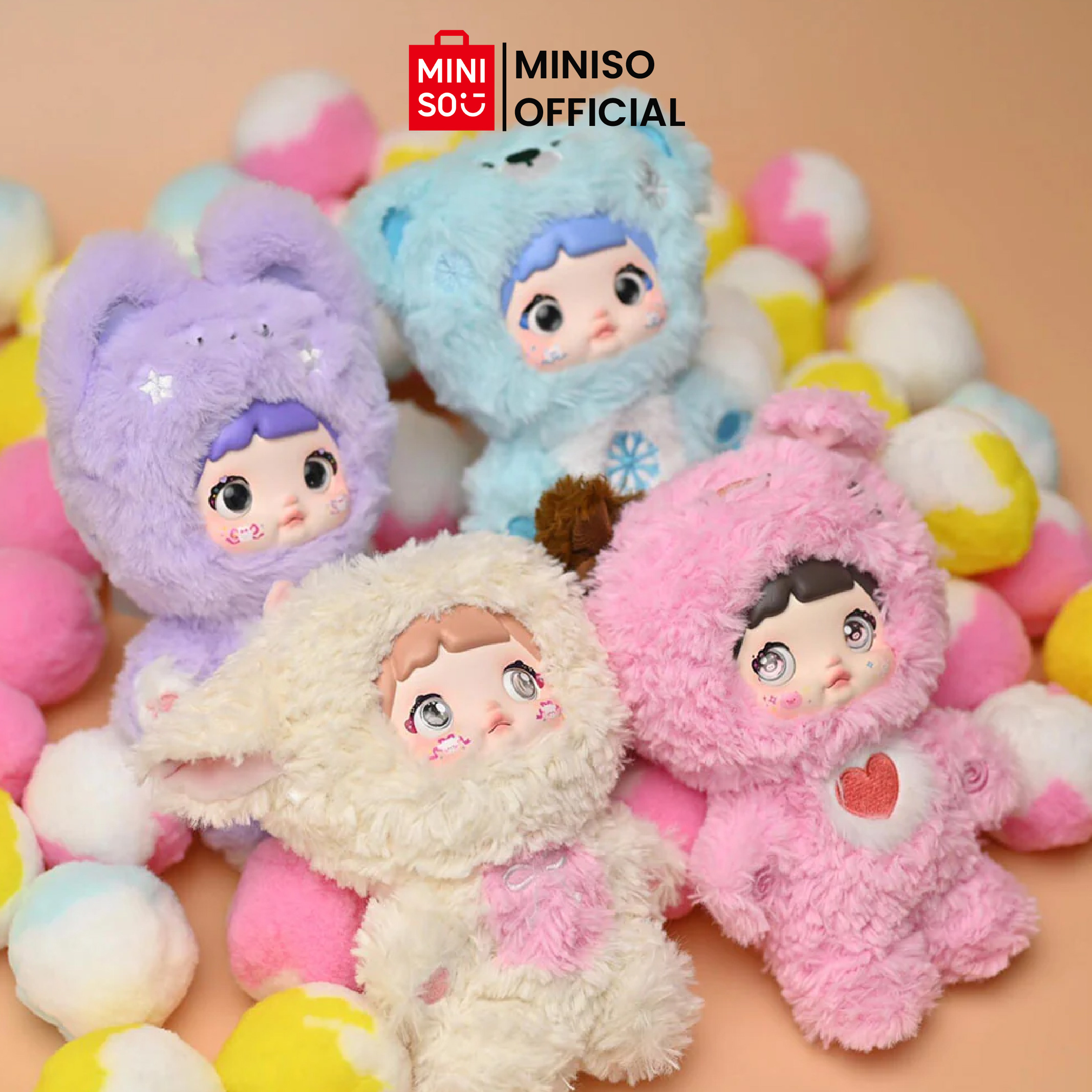 Jual MINISO Nommi Full Collection Blind Box Plush Toy Surprise Box ...