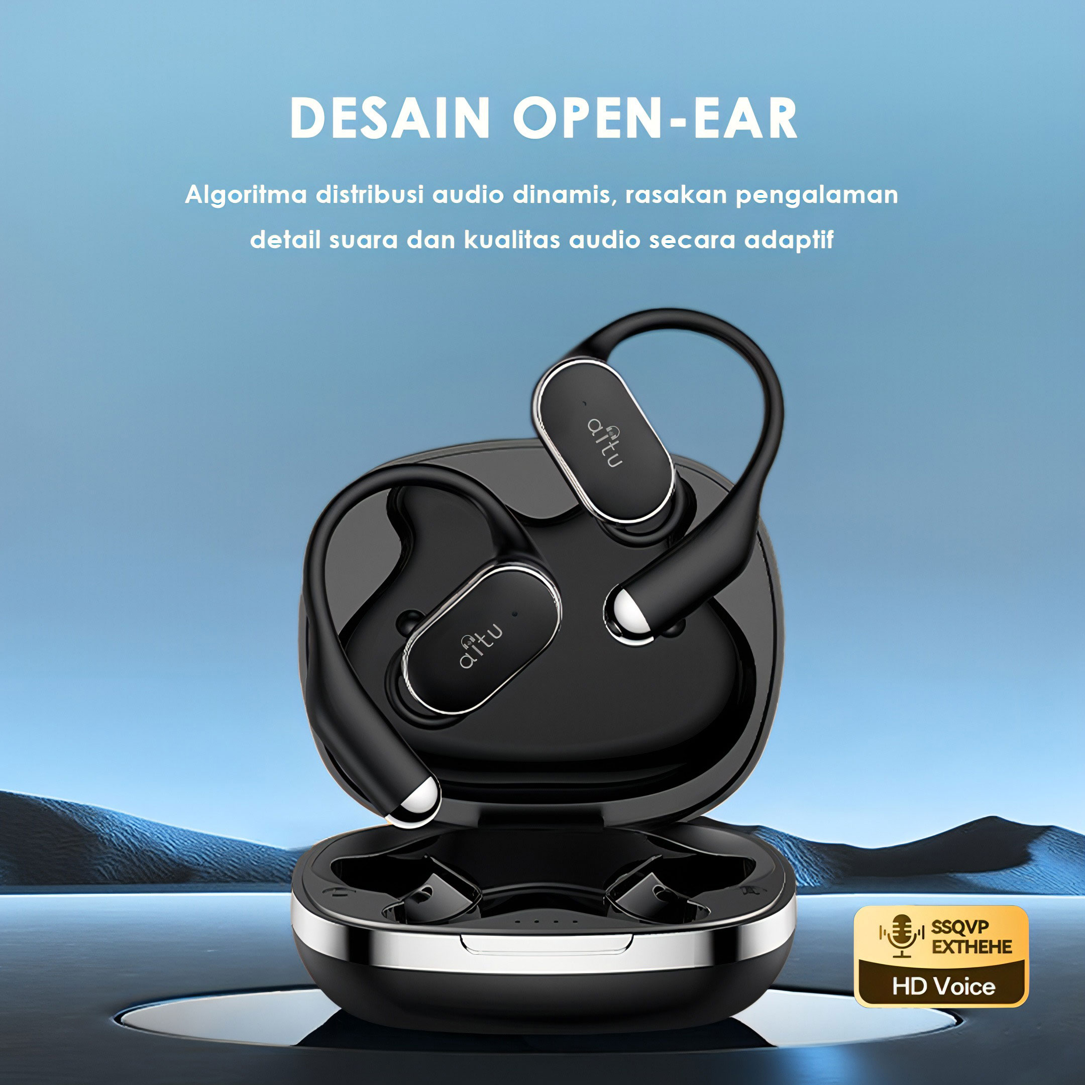 Jual [FREE KIPAS PORTABLE] Aitu 26 Bone Conduction Earphone Bluetooth ...