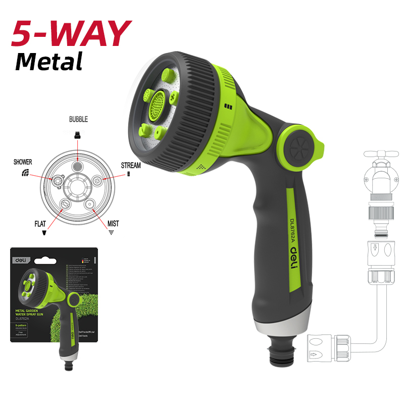 Jual Deli Tools Semprotan Air Water Spray Gun 3 Way Metal EDL8072A ...