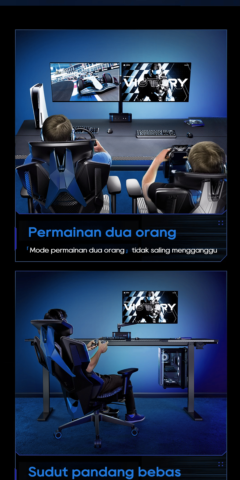 Jual Xpanse L-Shape Electric Desk Meja Kerja Elektrik Meja Kompute Meja ...