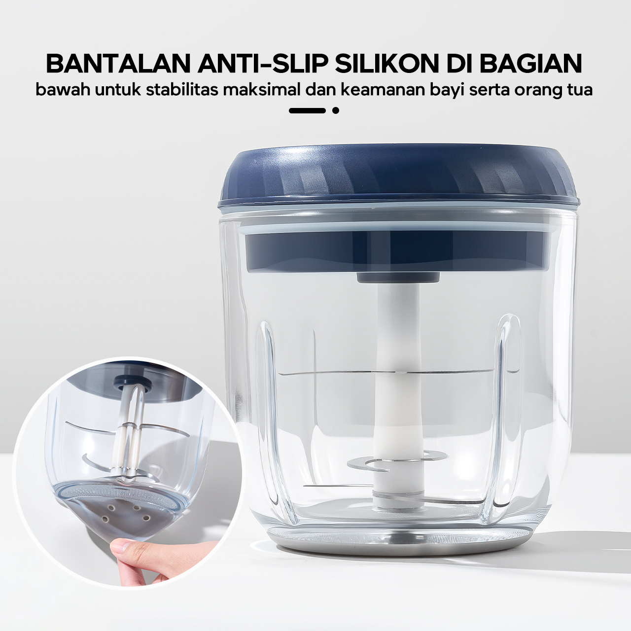 Jual ecentio Blender mini Food Chopper 800ml Bayi Multi-fungsi Blender ...