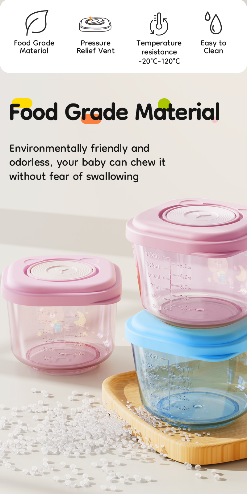 Jual Dr.isla Food Container Mpasi 4PCS Bayi 6 Bulan Peralatan Set BPA ...
