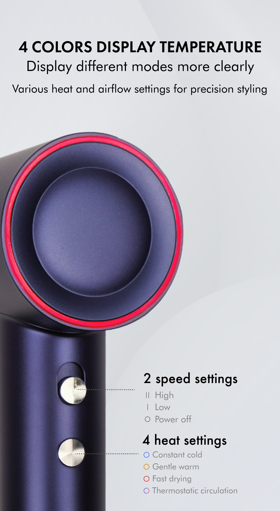 Jual [YOOLE]High Speed Hair Dryer S+/Teknologi plasma/Motor 110K RPM ...