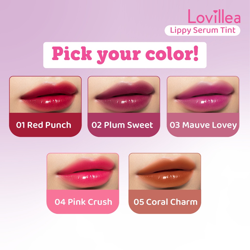 Jual Lovillea Lippy Serum Tint 3.5ml/Lip Tint | Shopee Indonesia