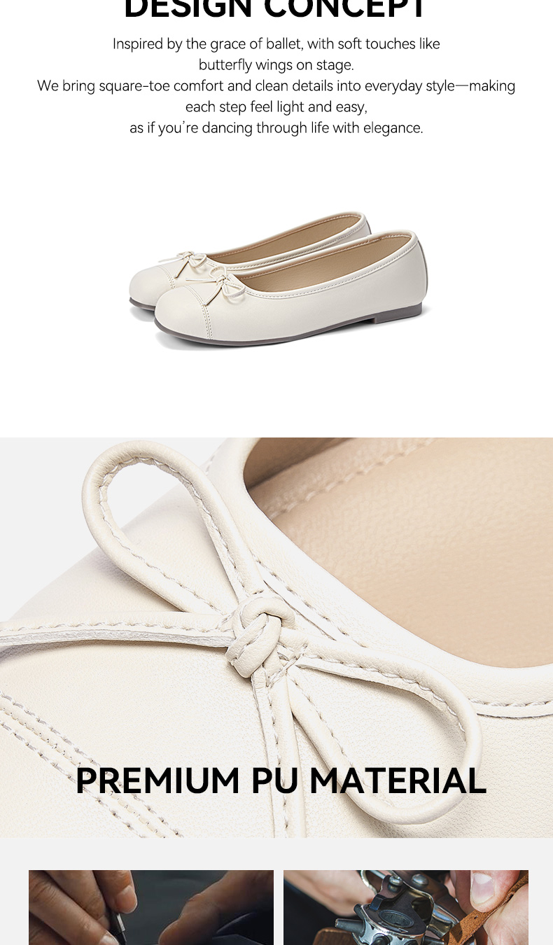 Jual [Puff Ballet Shoes] BOSTANTEN Sepatu Wanita Balet Fashion Anti ...
