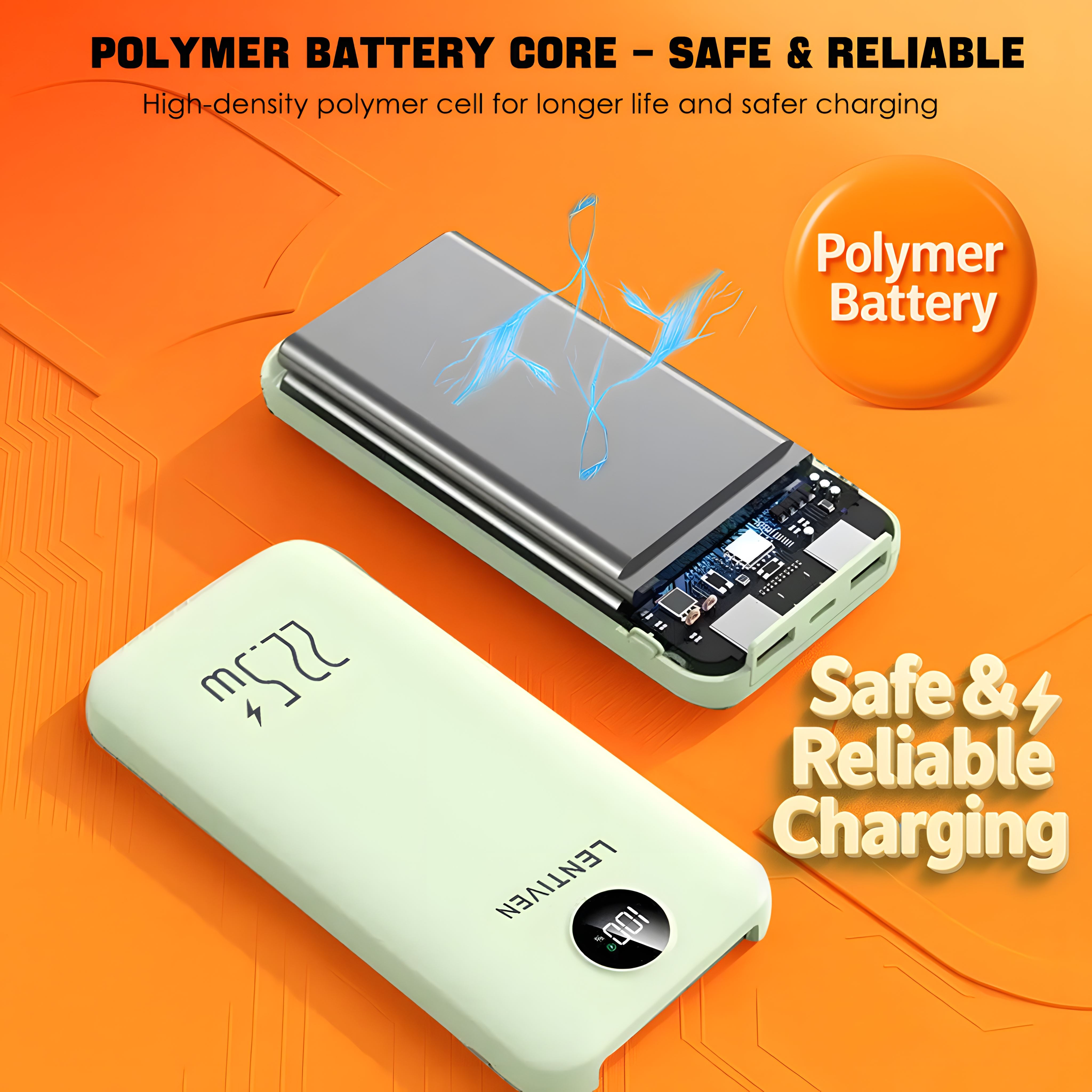 Jual HZSUM LENTIVEN Powerbank 20000mAh Fast Charging LED Charger ...
