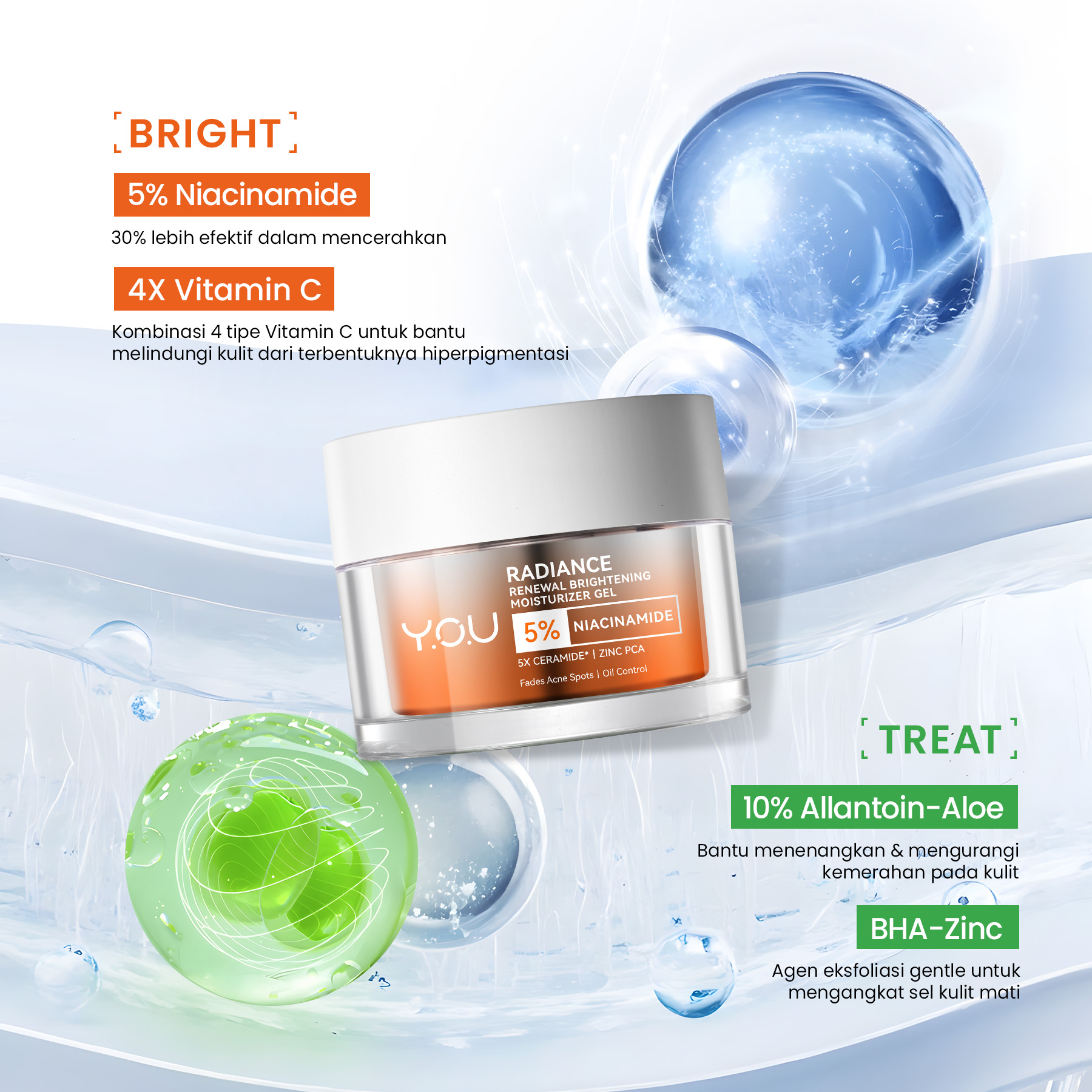 Jual [RADIANCE SERIES] YOU Radiance Antioxidant Brightening Cream 30G ...