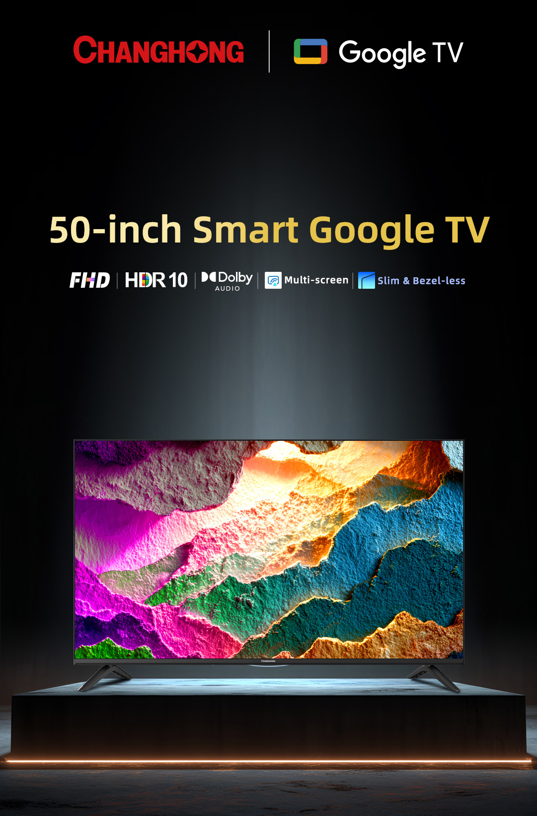 Jual [NEW LAUNCH] Changhong TV 50 inch FHD Google Smart Digital TV ...