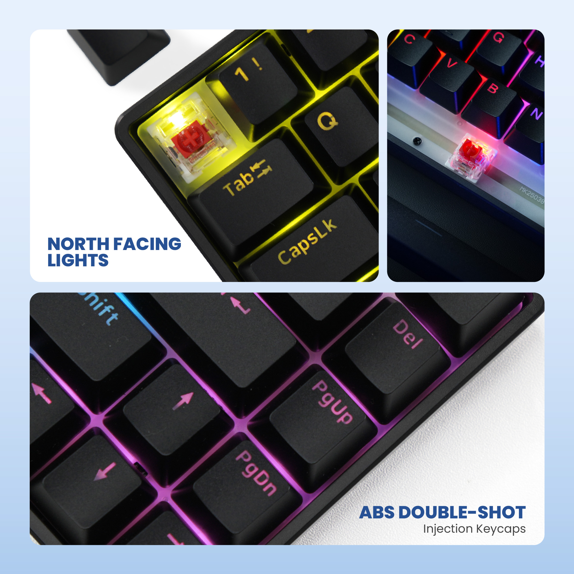 Jual [Exclusive Shopee] Rexus SH600 Keyboard Gaming Mechanical 65% ...