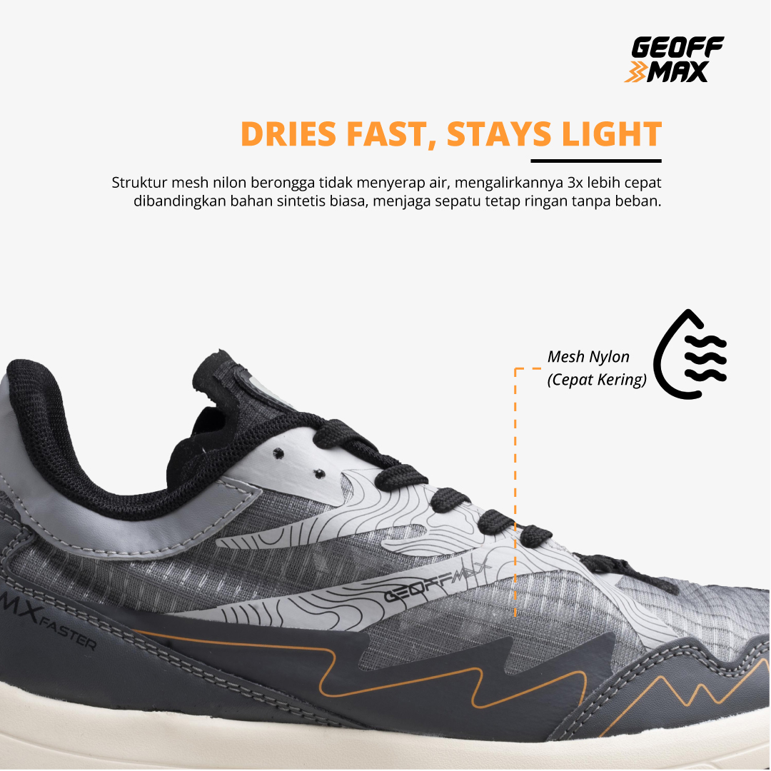 Jual Geoff Max - MX Faster Grey White Trail Running Race Pria & Wanita ...
