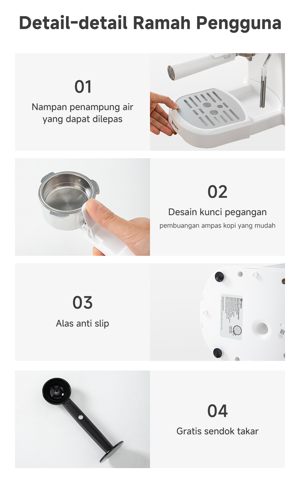 Jual Simplus Mesin Espresso Semi Otomatis Tekanan 15bar Kapasitas