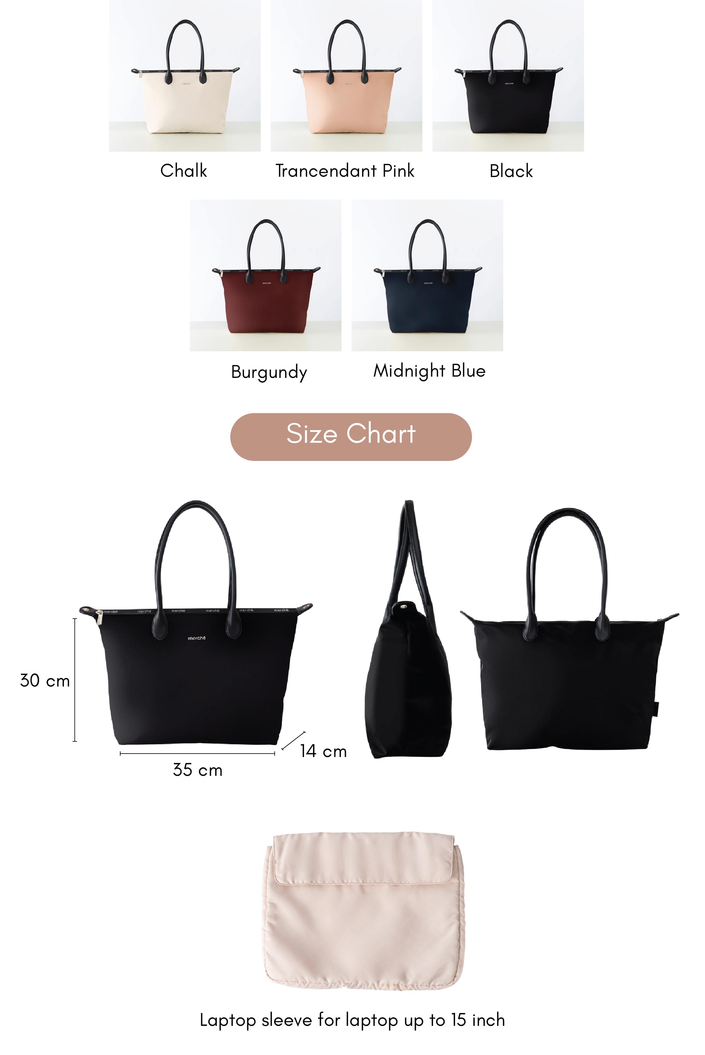 Jual Merche Tas Bahu Wanita Alice Large Black Label | Shopee Indonesia
